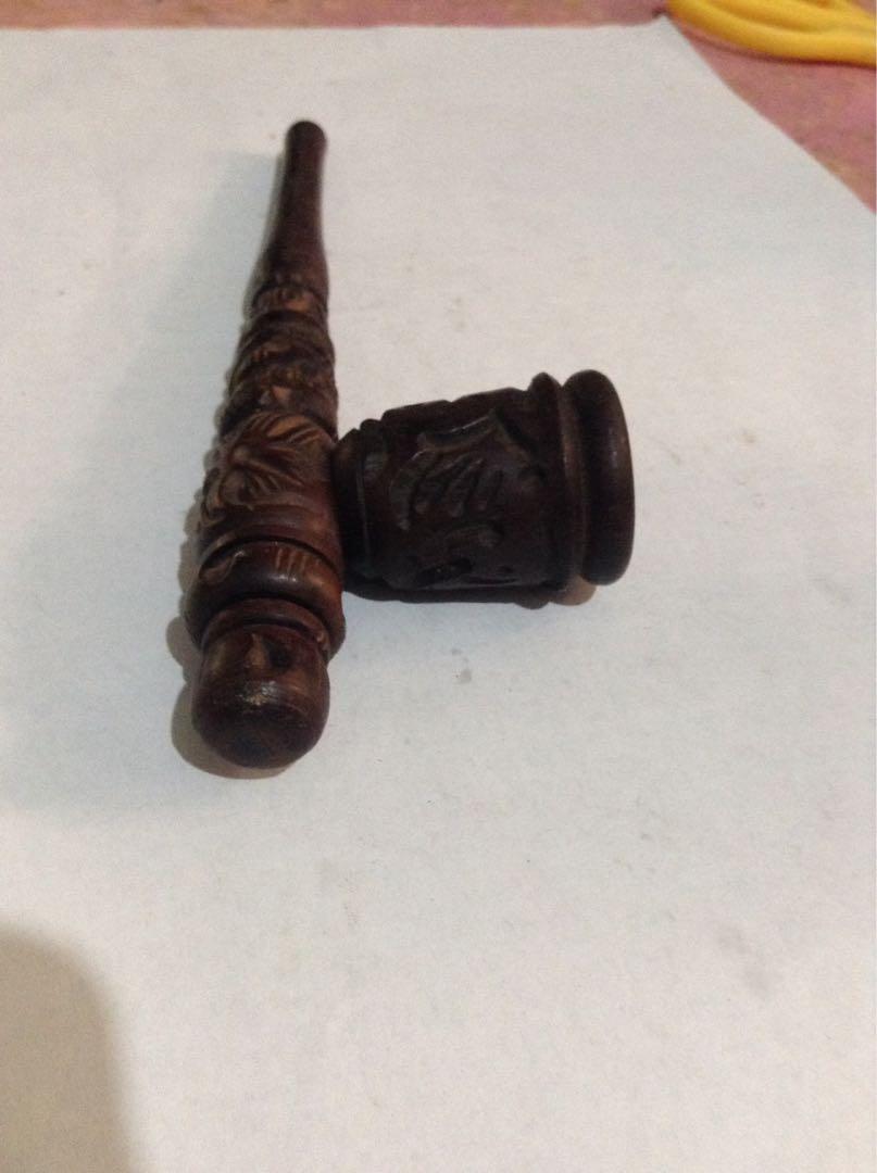 Pinoy Tribal wood PIPE/Pinoy Etchings, Hobbies & Toys, Memorabilia ...