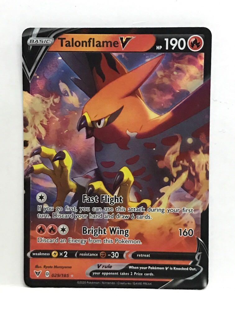 Pokemon Sword & Shield Vivid Voltage - Talonflame V (029/185) Ultra ...
