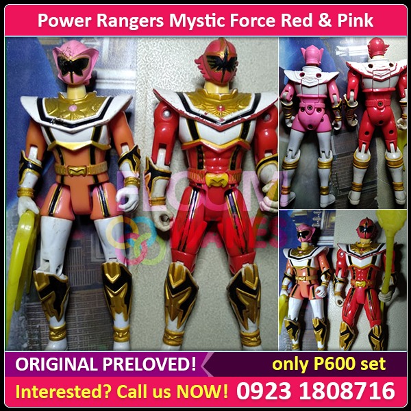 Power Rangers Mystic Force Red and Pink, Hobbies & Toys, Toys & Games ...