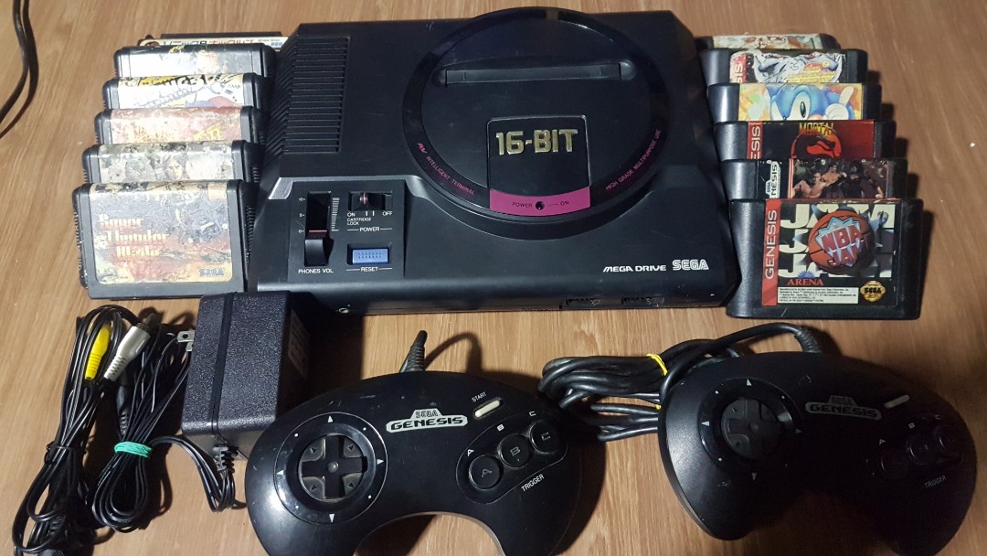 Sega Mega Drive Model 1 with 12 Original Games (Please Read), Video ...