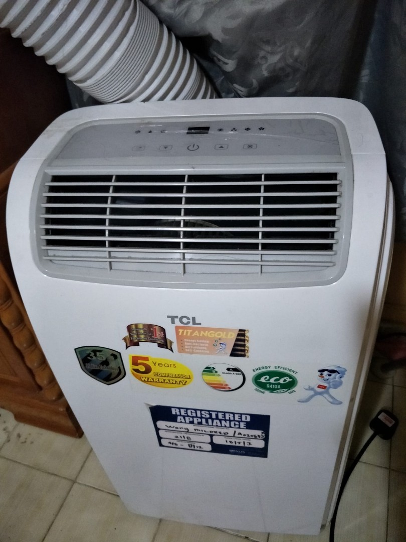 TCL TAC-10CPA/HNG Portable Aircon, TV & Home Appliances, Air ...