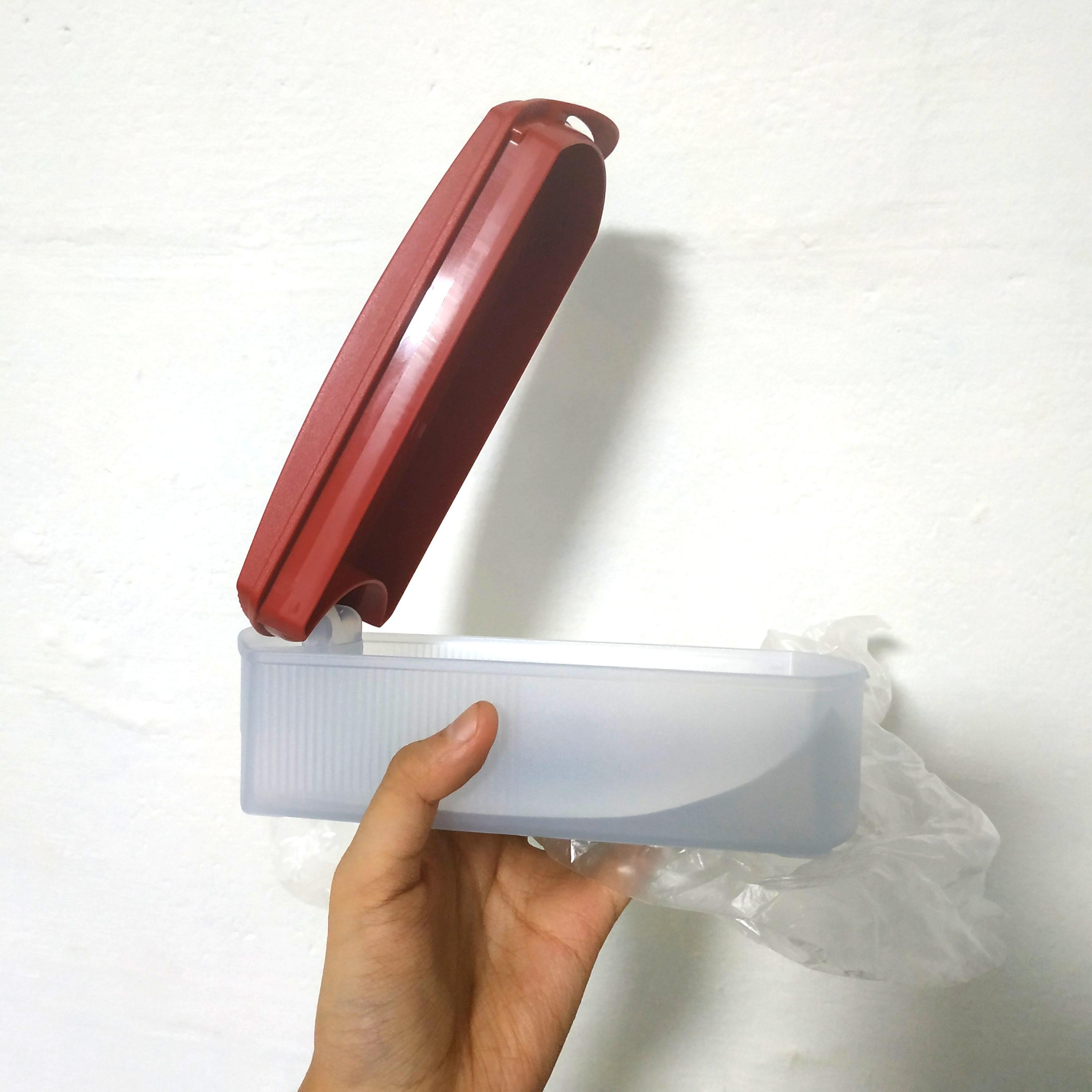 Tupperware 350 ml Space Maker Flip Top Container Box, Furniture & Home ...