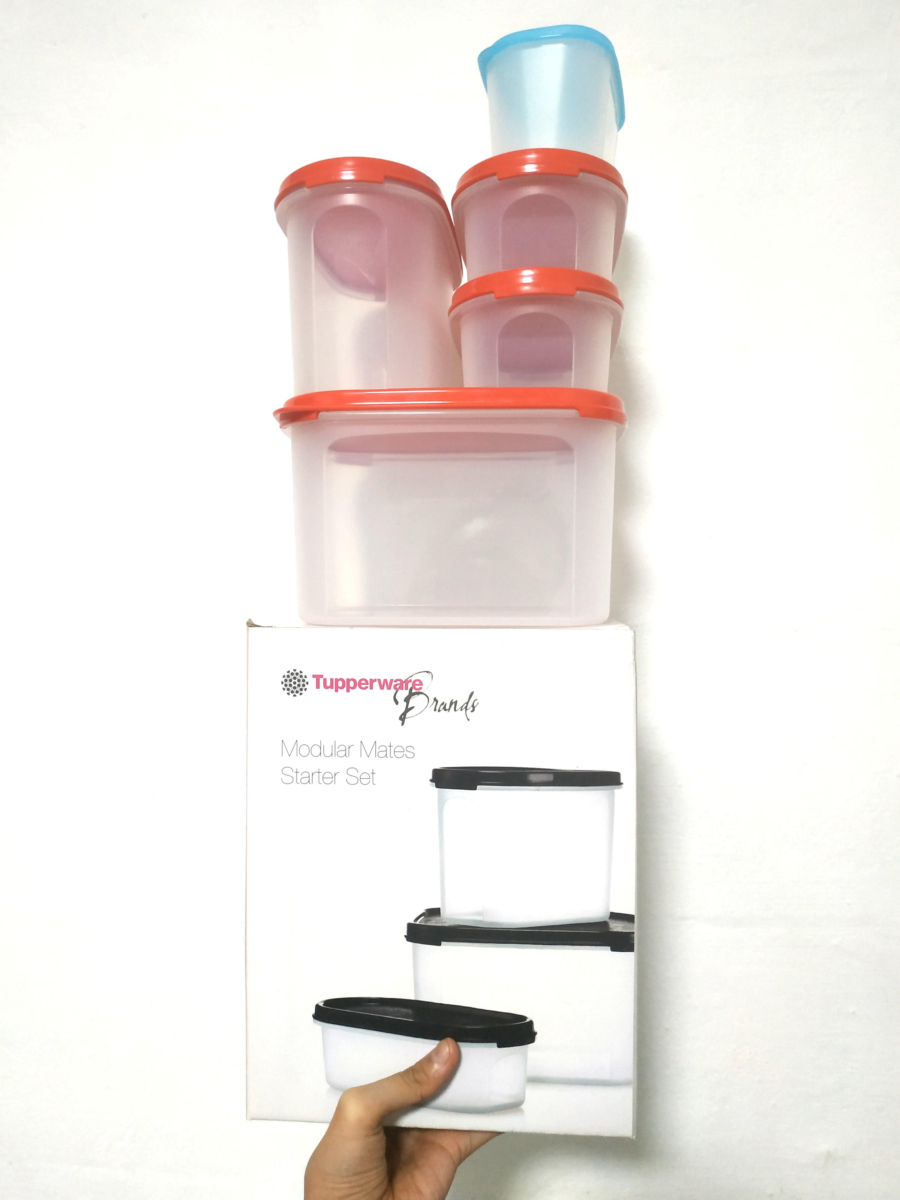 Tupperware Modular Mates Starter Containers Kit Gift Box Set of 4 with ...