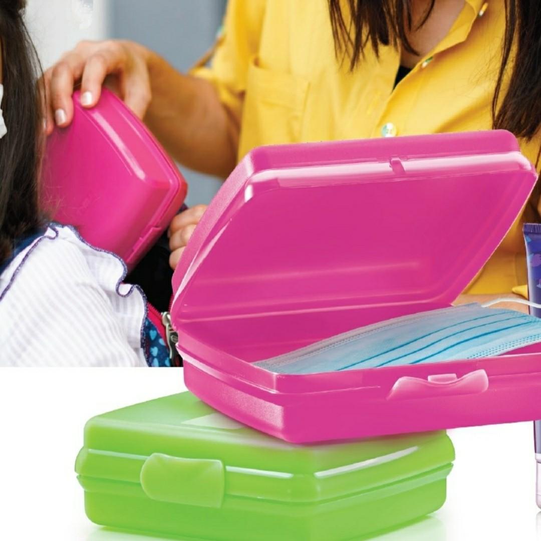 Tupperware Neon Sandwich Keeper/ Lunch Box Set of 3, Furniture & Home ...