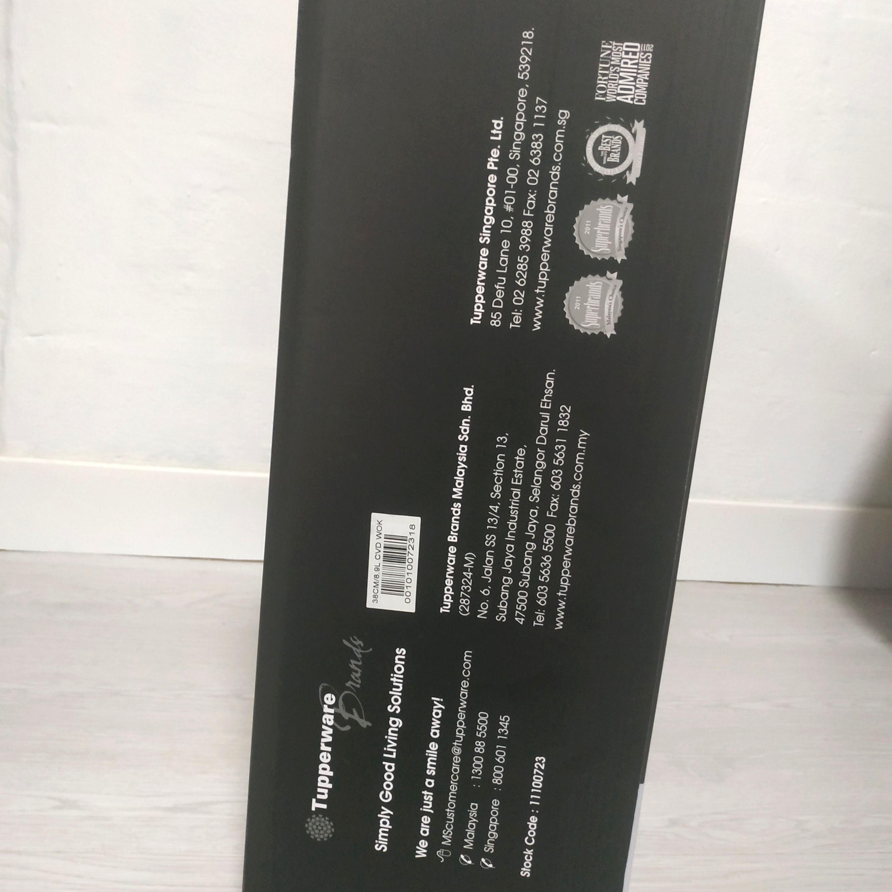 Tupperware TupperChef Inspire Stainless Steel Wok with Glass Cover Gift ...