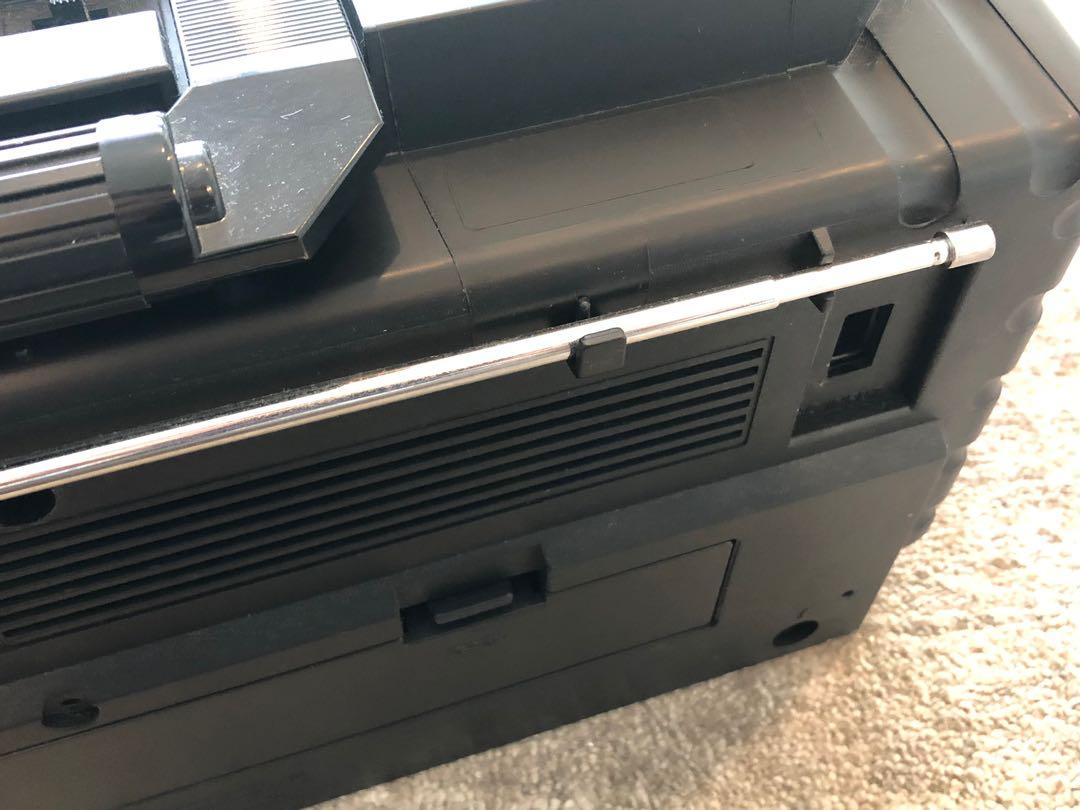 Vintage Sharp Twin Cam X-Bass Boombox WQ-T238 cassette tape player with ...