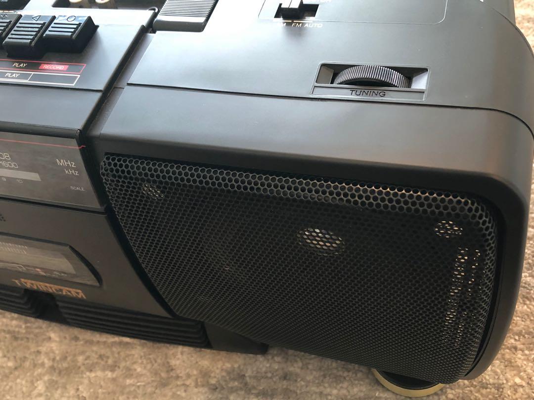 Vintage Sharp Twin Cam X-Bass Boombox WQ-T238 cassette tape player with ...