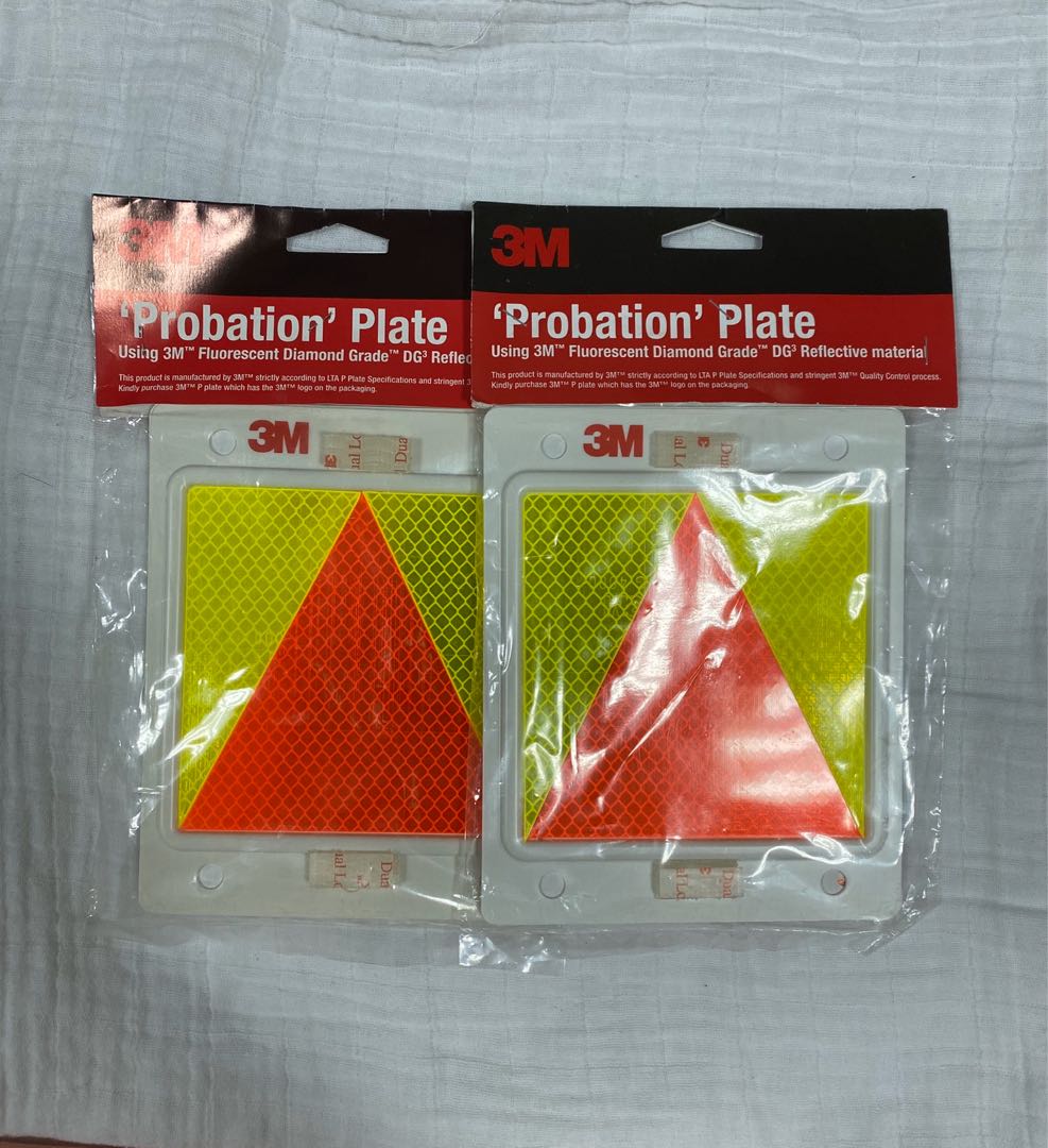 3M Probation Plate, Motorcycles, Motorcycle Accessories on Carousell