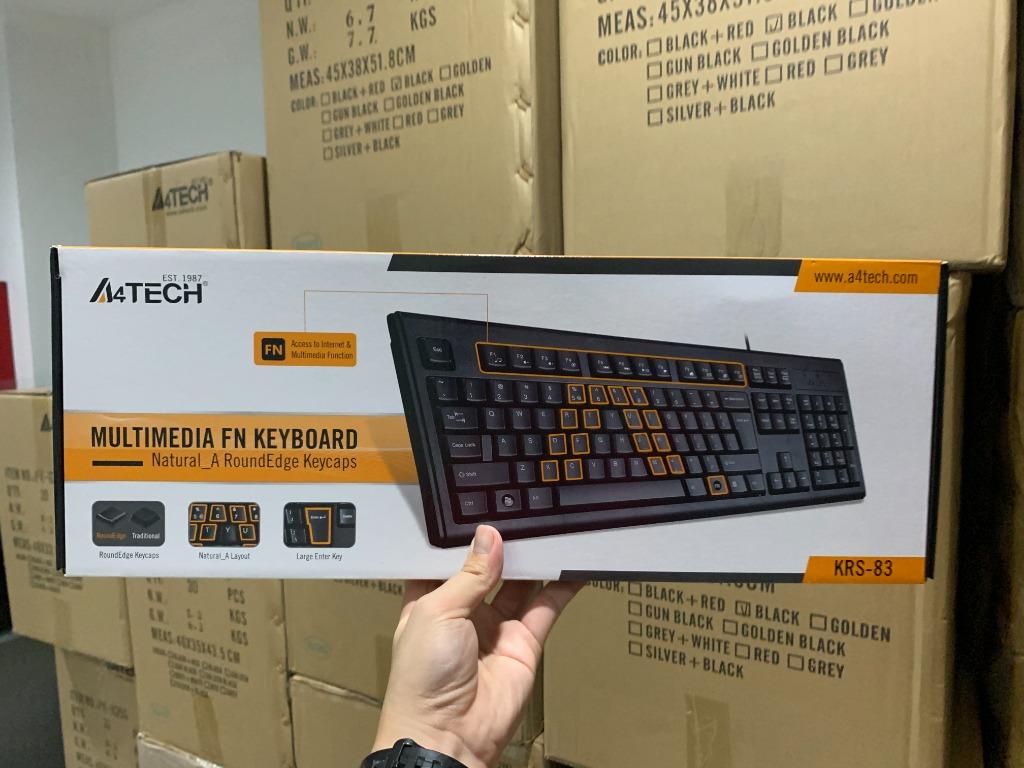A4Tech KRS-83 Keyboard USB, Computers & Tech, Parts & Accessories, Computer Keyboard on Carousell