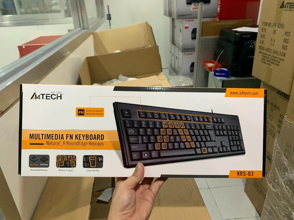 A4Tech KRS-83 Keyboard USB, Computers & Tech, Parts & Accessories, Computer Keyboard on Carousell
