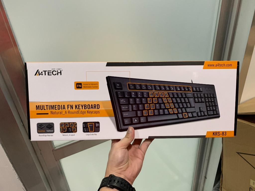 A4Tech KRS-83 Keyboard USB, Computers & Tech, Parts & Accessories, Computer Keyboard on Carousell