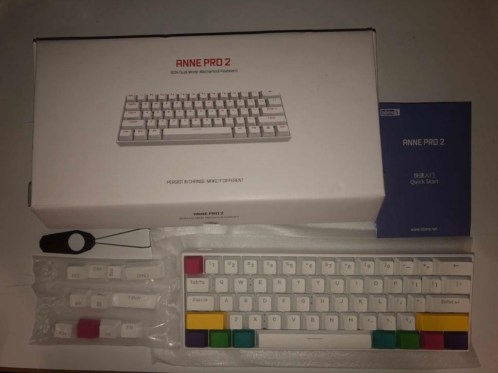 Anne Pro 2 Mechanical Keyboard (Kailh BOX White Switches) 99％ new, 電腦 ...