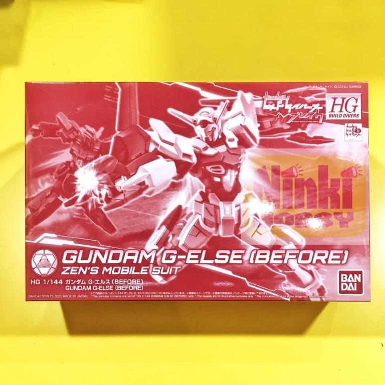 Bandai 限定 High Grade Gunpla HG Build Divers Gundam G-Else (Before) Zen ...