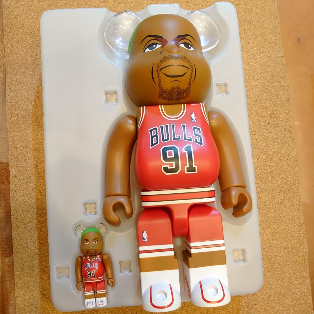 Dennis Rodman Bearbrick 400% & 100%, Toys & Games, Bricks & Figurines ...