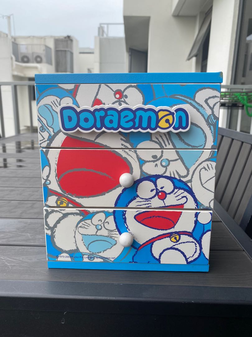 Doraemon Chest of Drawer, Furniture & Home Living, Furniture, Tables ...