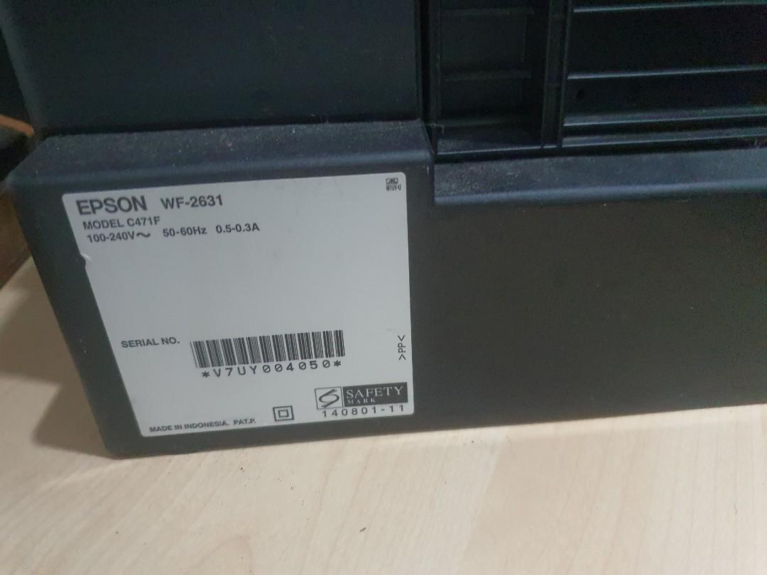 Epson wf 2631 inkjet printer, Computers & Tech, Printers, Scanners ...
