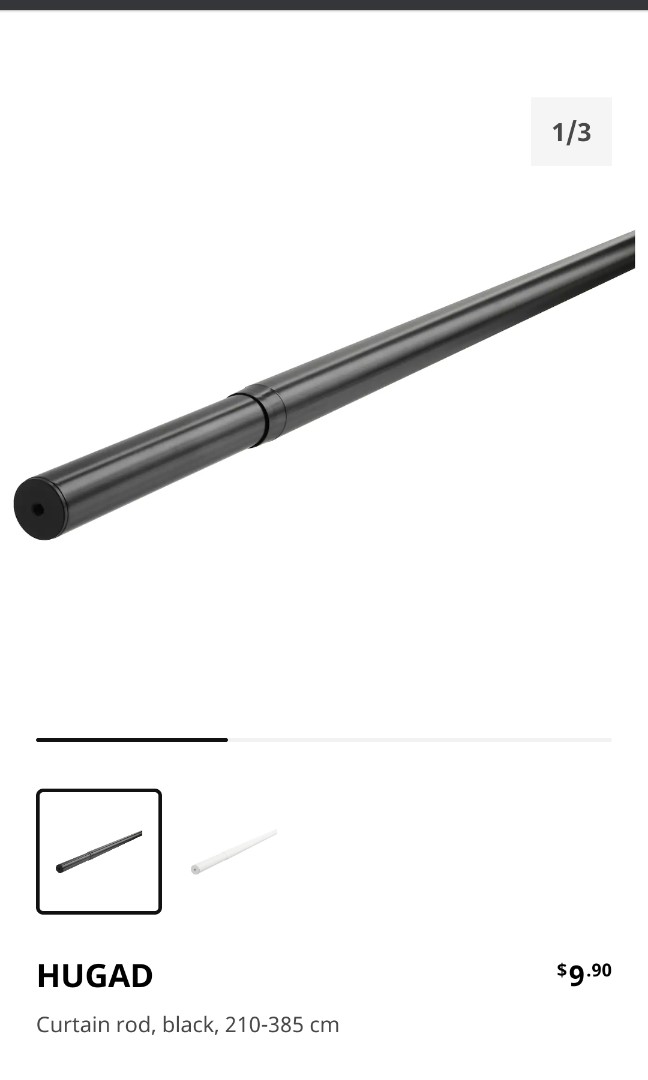 Ikea curtain rods, Furniture & Home Living, Bathroom & Kitchen Fixtures ...