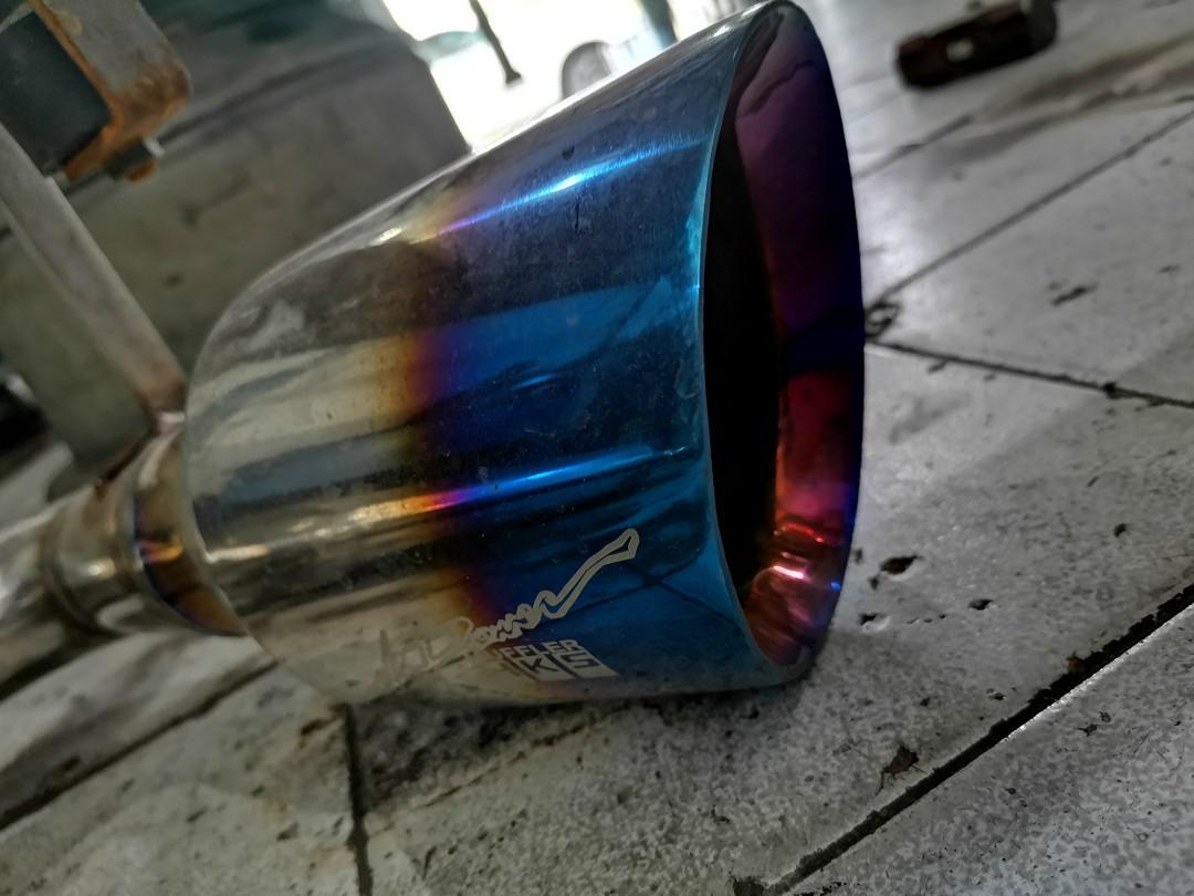 Myvi 2018 Full Set Stainless Steel Exhaust Piping Sflow, Auto ...