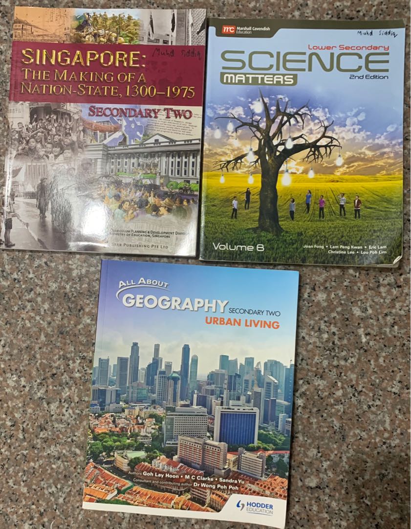 Sec 2 History, Geography and Science Textbooks, Hobbies & Toys, Books ...