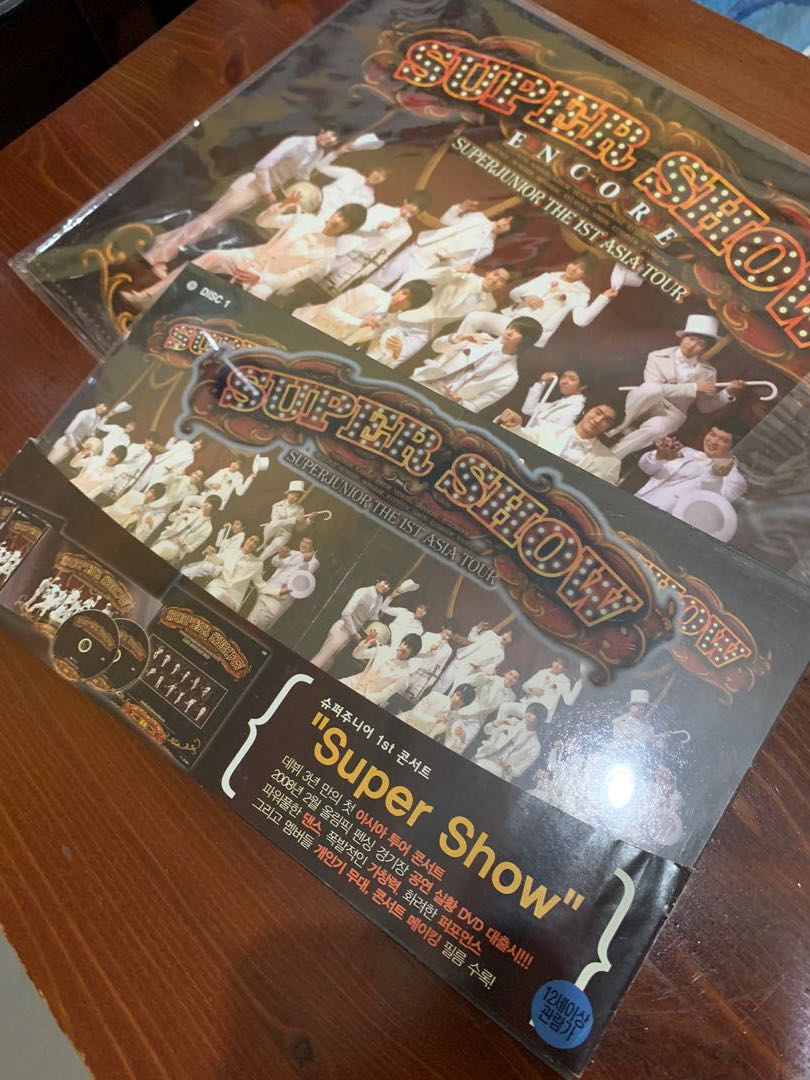 Super Junior Super Show 1 韓版DVD + 官方file + 貼紙, 興趣及遊戲, 收藏品及紀念品, 韓流 ...