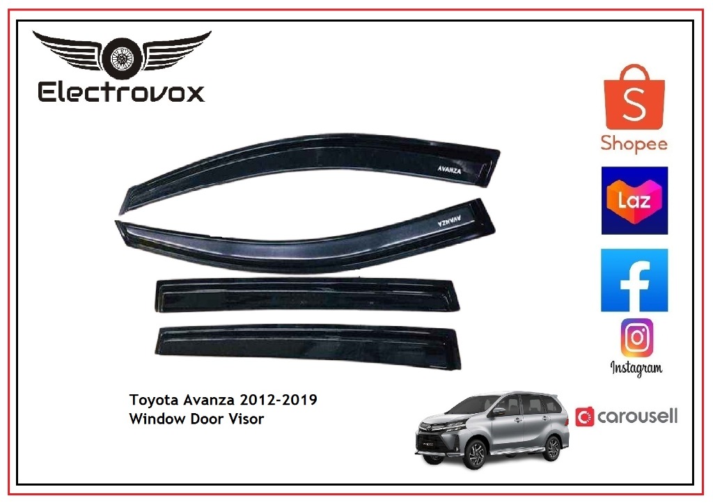 Toyota Avanza 2012-2019 Window Door Visor, Car Parts & Accessories ...