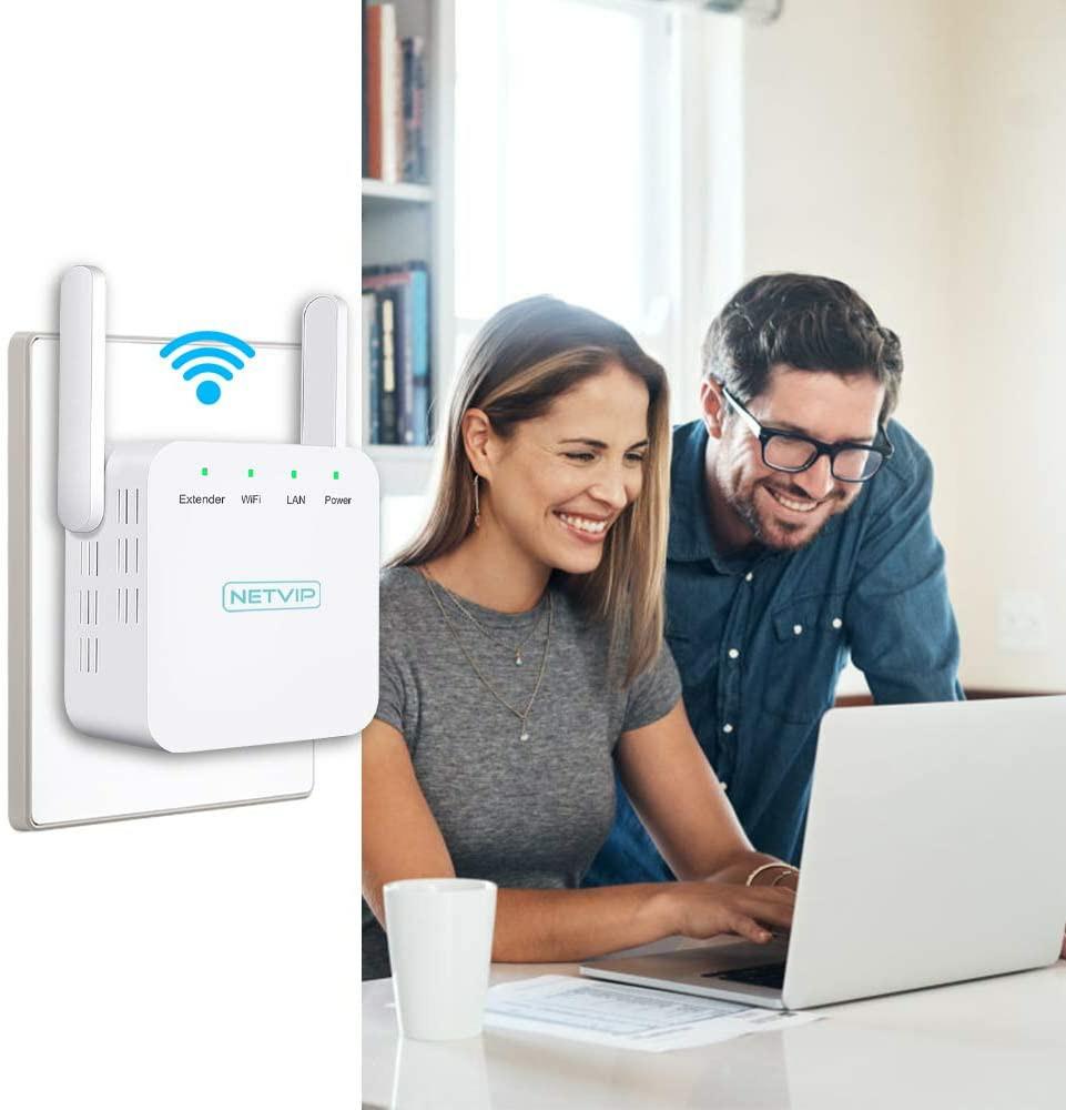 2461) NETVIP WiFi Extender Wireless Range Extender 300Mbps WiFi ... 2461) NETVIP WiFi Extender Wireless Range Extender 300Mbps WiFi ...