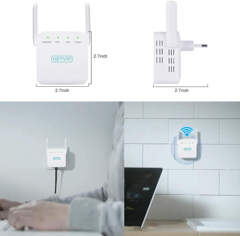 2461) NETVIP WiFi Extender Wireless Range Extender 300Mbps WiFi ... 2461) NETVIP WiFi Extender Wireless Range Extender 300Mbps WiFi ...