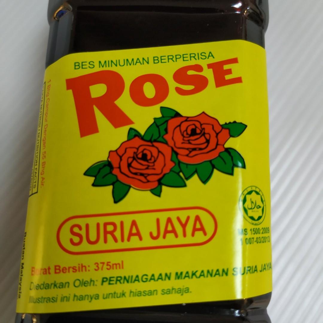 375ml Red Rose Drinks Bes Minuman Berperisa Food Red Coloring Dessert ...