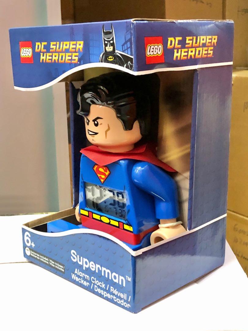 superman lego clock