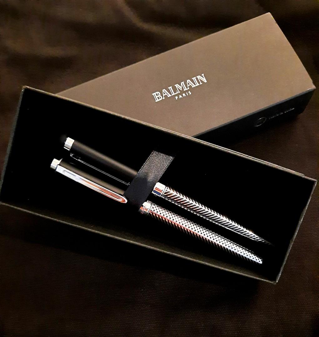 Balmain Roller Ballpoint Pen Set, Men's Fashion, Watches & Accessories ...