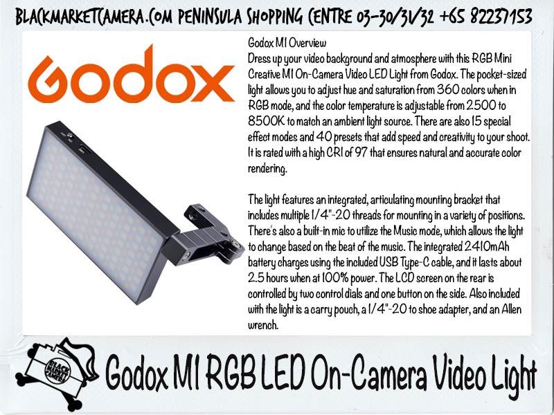 [BMC] Godox M1 RGB / WL4B Magnetic Waterproof LED Portable On-Camera ...
