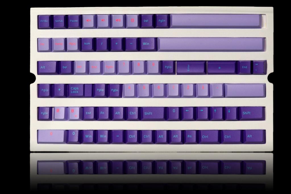 BNIB PBT Vaporwave Keycaps (NovelKeys), Computers & Tech, Parts ...