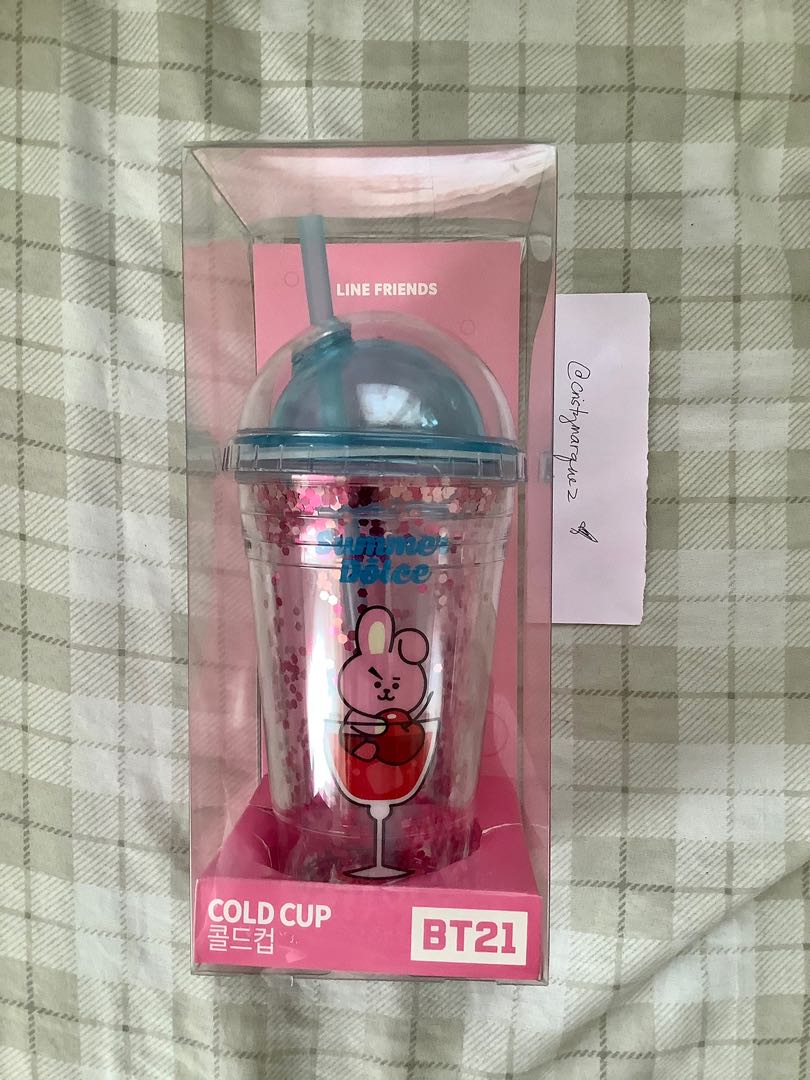 BT21 Cooky Tumbler, Hobbies & Toys, Memorabilia & Collectibles, K-Wave on Carousell