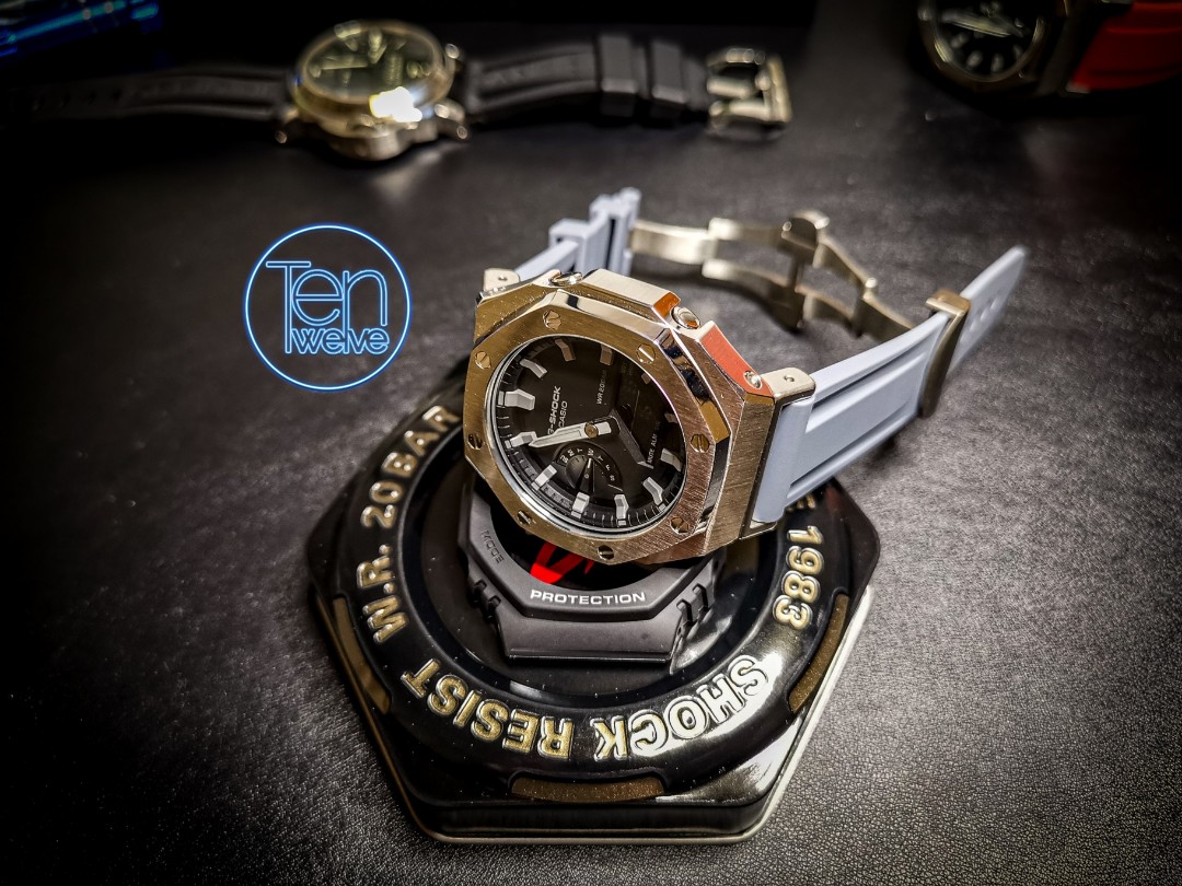 Casio G-Shock GA2100 GA2110 GA-2100 GA-2110 CasiOak Mods (Panerai-Style ...