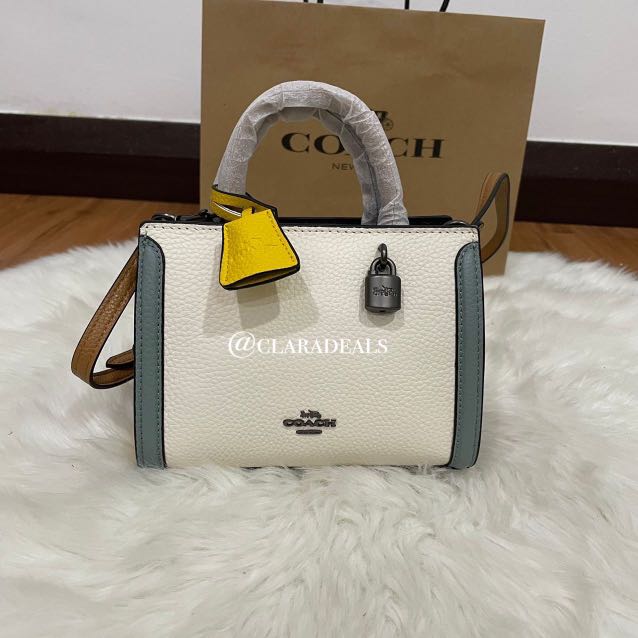 Coach Micro Zoe Crossbody White Blue, Women's Fashion, Bags & Wallets ...