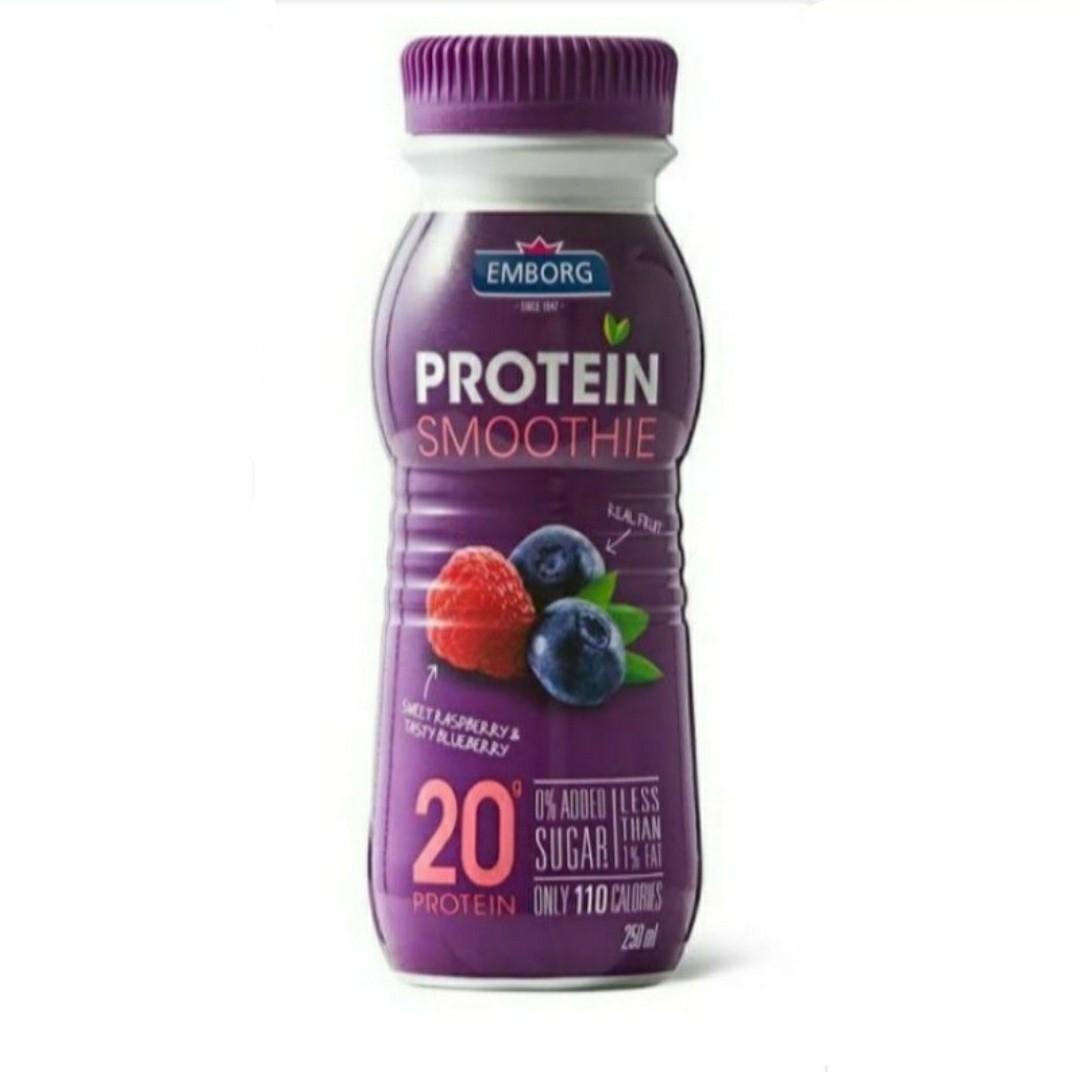 Emborg Protein Smoothie 250ml, Health & Nutrition, Health Supplements ...