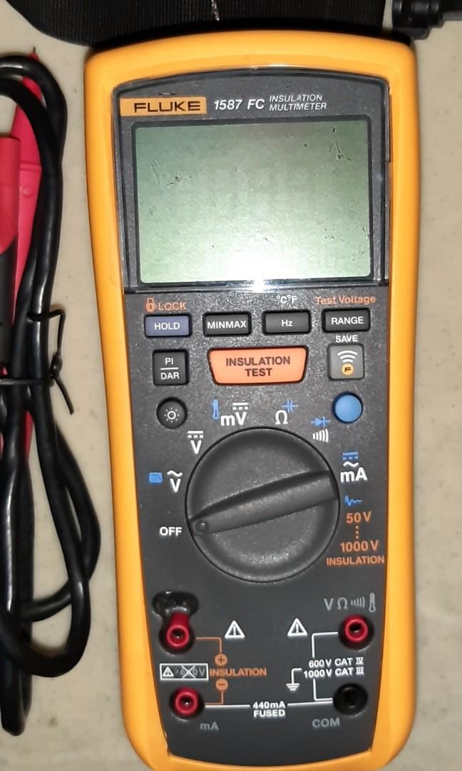 FLUKE 1587 FC insulation multimeter tester, Commercial & Industrial ...