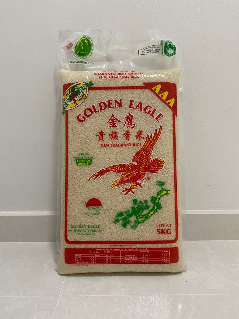 Golden Eagle Thai Fragrant Rice - 5KG, Food & Drinks, Local F&Bs, Local ...