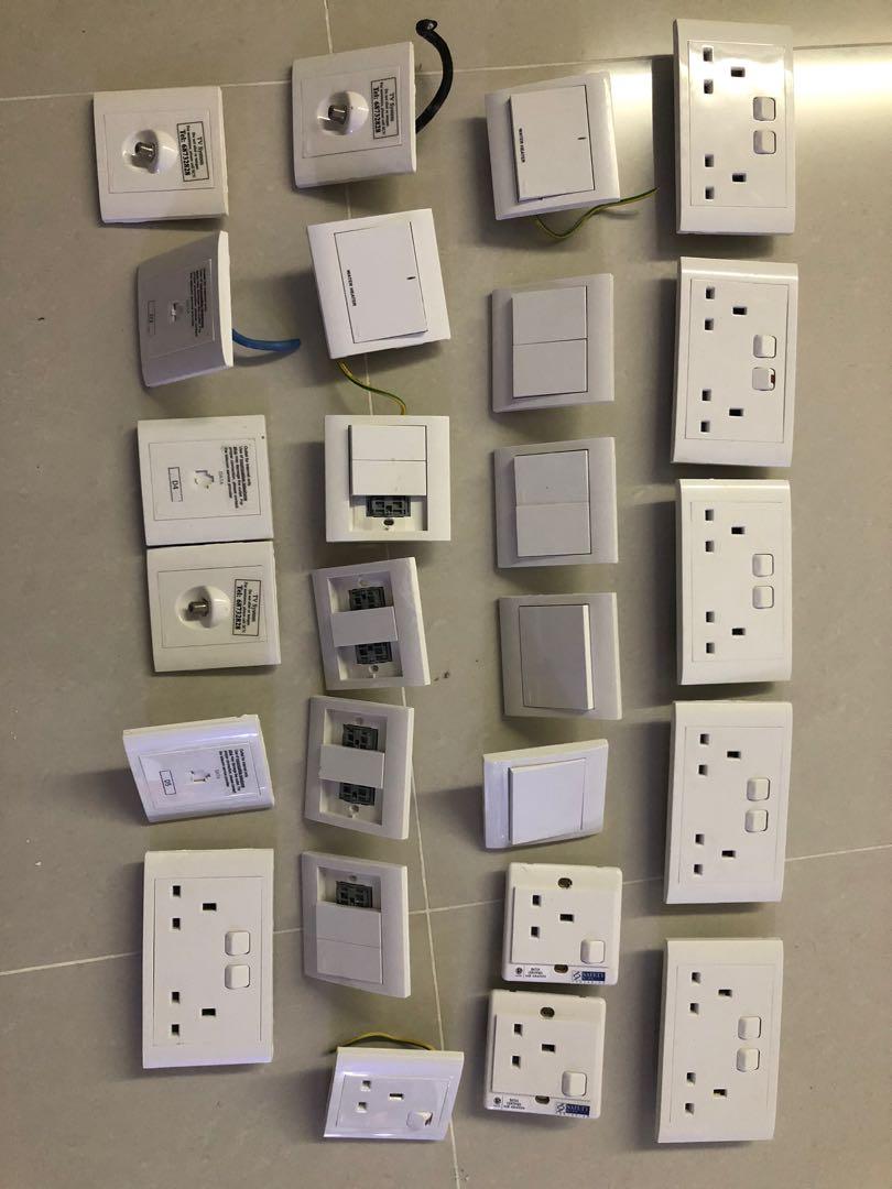 HDB Socket and Switches, TV & Home Appliances, Electrical, Adaptors ...