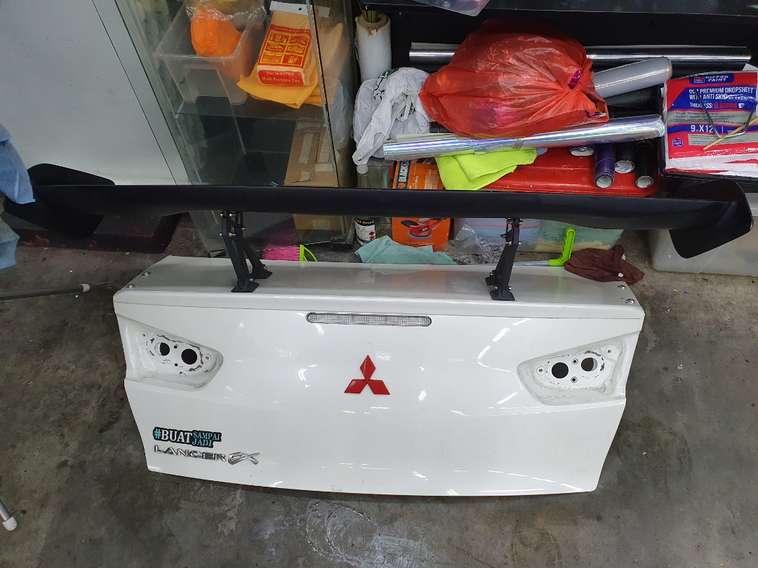 Lancer ex boot with spoiler, Car Accessories, Accessories on Carousell