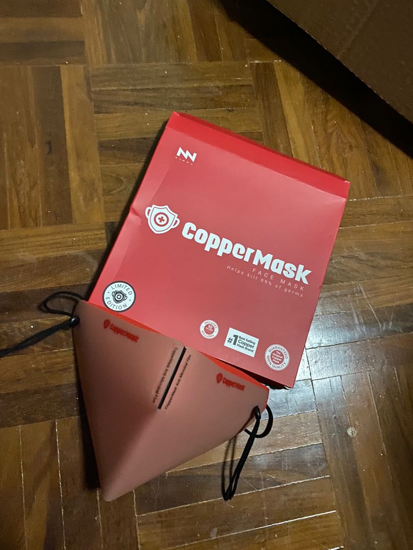 Limited edition Copper Mask, Health & Nutrition, Face Masks & Face ...