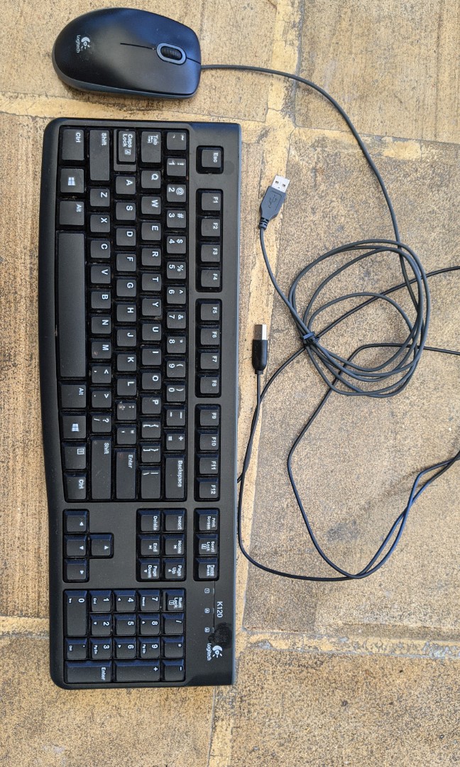 Logitech K120 Keyboard + Mouse Set, Computers & Tech, Parts ...
