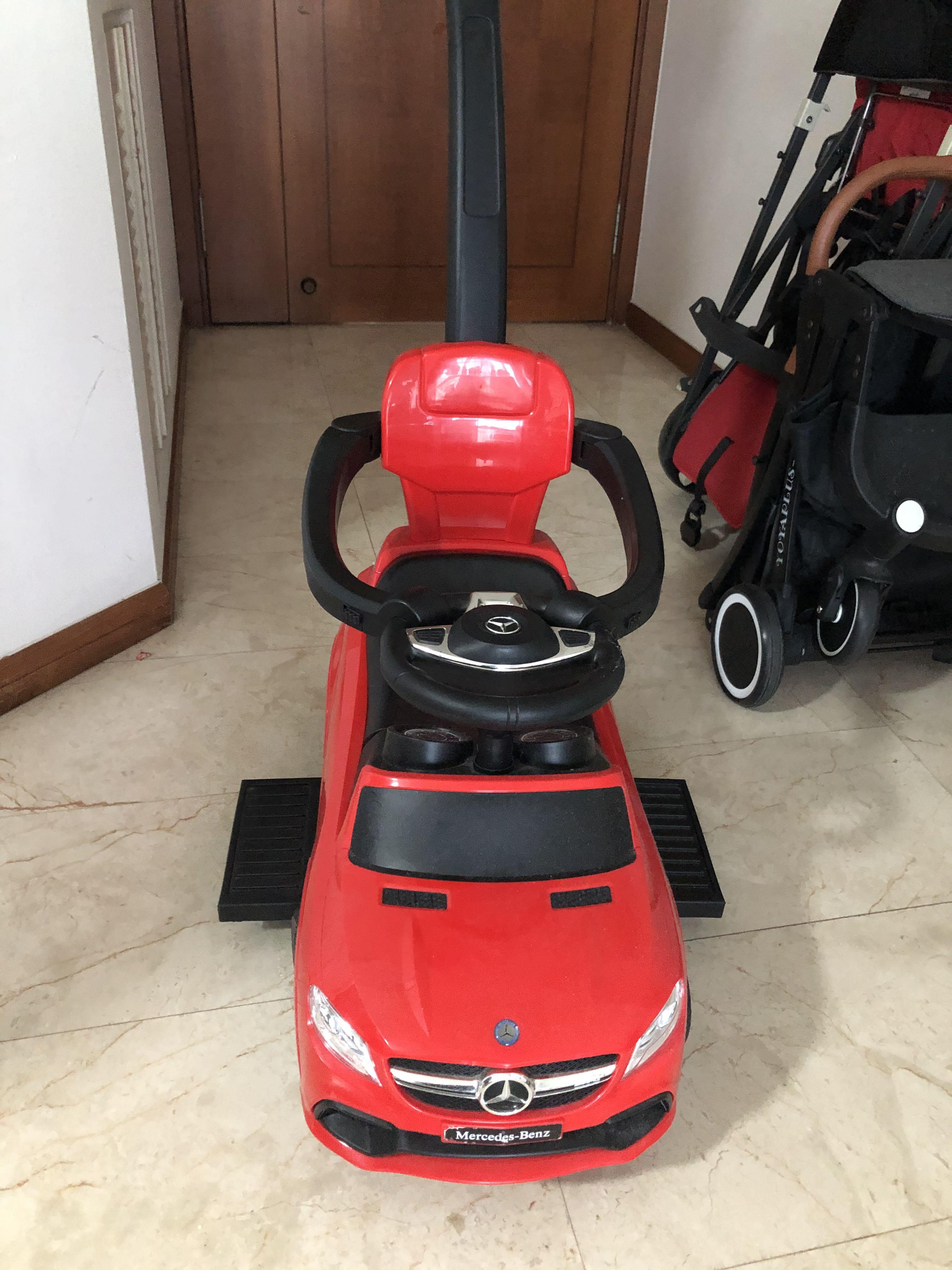 Mercedes Benz Children Car with handle (with box, very new), Babies ...