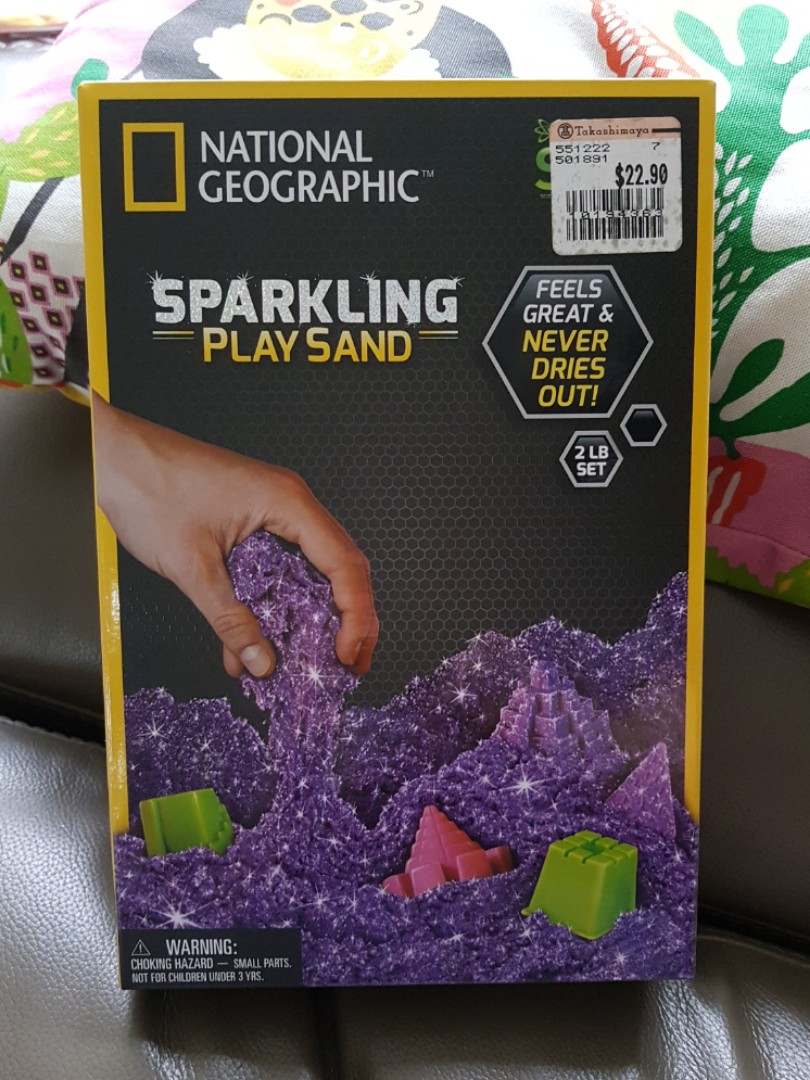 National Geo sparkling play sand, Babies & Kids, Infant Playtime on ...