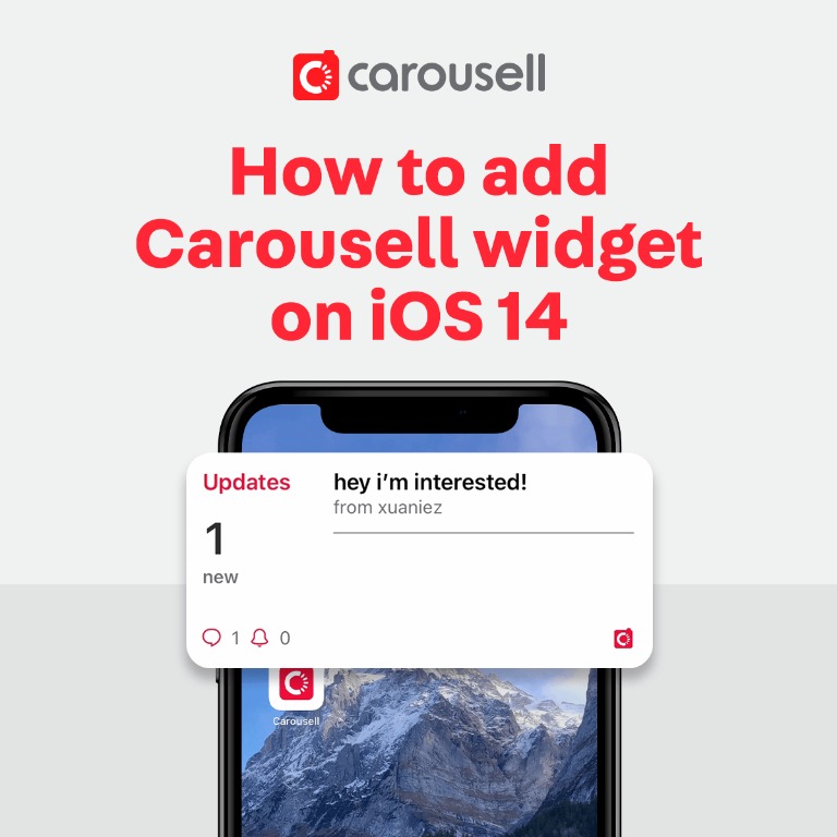 NEW LAUNCH: Carousell Widget on iOS 14!, Announcements on Carousell