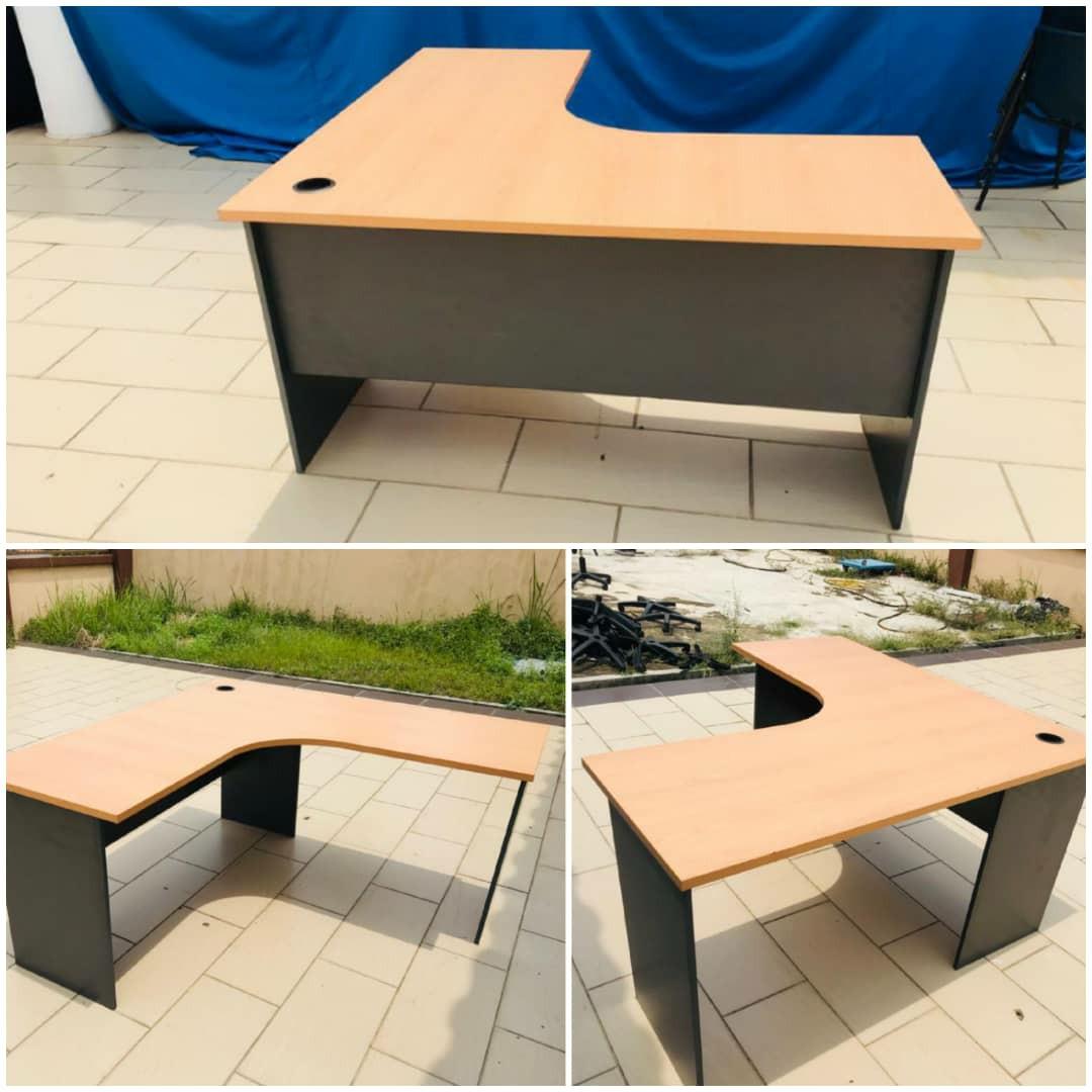 Office L-Shape Table, Furniture & Home Living, Furniture, Sofas on ...