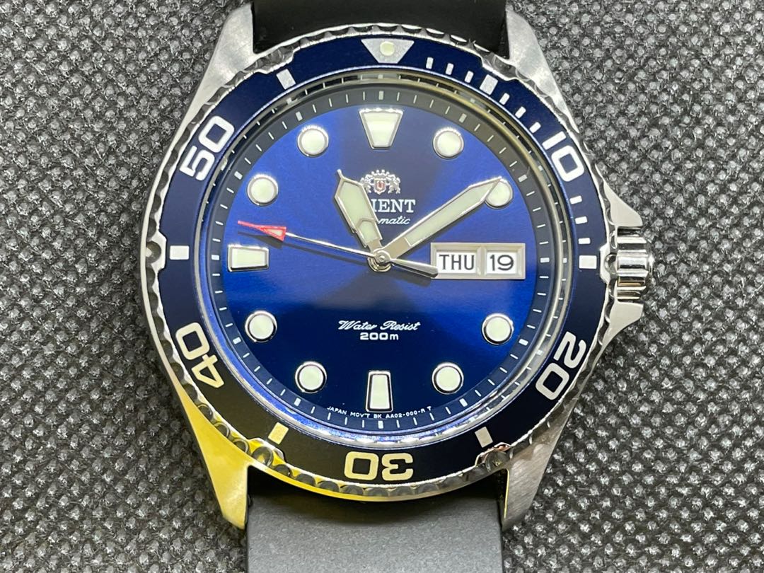 Orient Ray 2 (Blue) Automatic Dive Watch, Men's Fashion, Watches on ...
