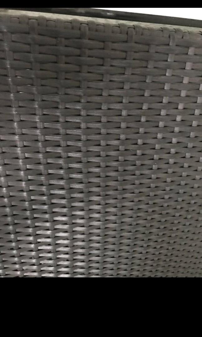 Outdoor barang barang bar table with 2 chairs, Furniture & Home Living ...