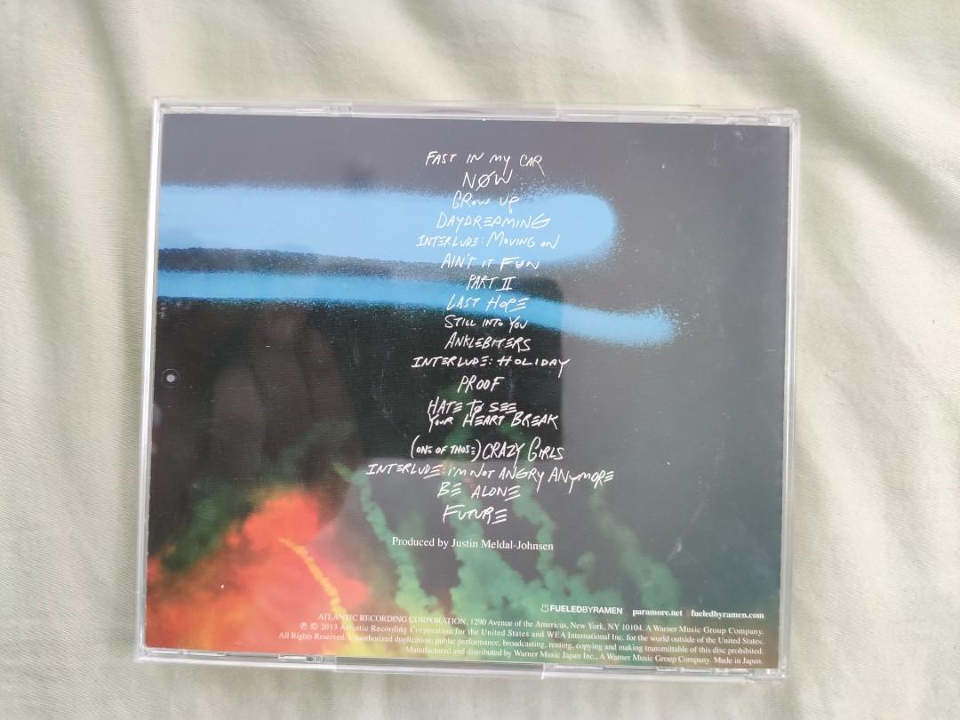 Paramore 2013 Album (Japan Version), Hobbies & Toys, Music & Media ...