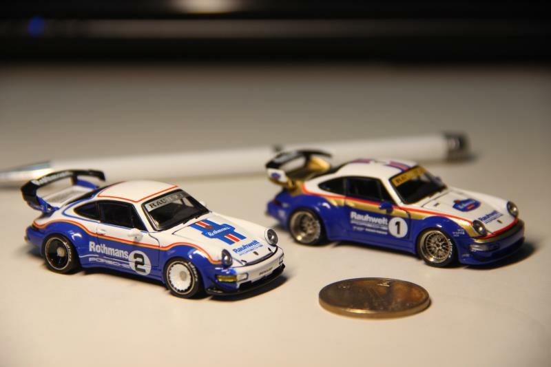 PGM 1/64 合金全開車模，RWB964樂富門，普通版1號Rauhwelt, 豪華版2號 Rothmas, 各限量999台。, 興趣及遊戲 ...